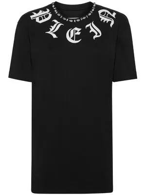 Philipp Plein Gothic Plein Cotton T-shirt - Black