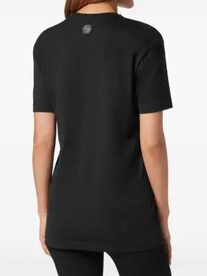 Philipp Plein Gothic Plein Cotton T-shirt - Black