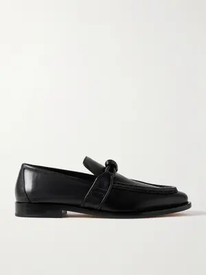 Bottega Veneta Astaire Knot-detailed Leather Loafers - Black