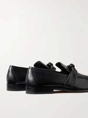 Bottega Veneta Astaire Knot-detailed Leather Loafers - Black