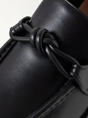 Bottega Veneta Astaire Knot-detailed Leather Loafers - Black