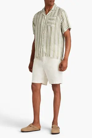 Frescobol Carioca Angelo Striped Linen Shirt