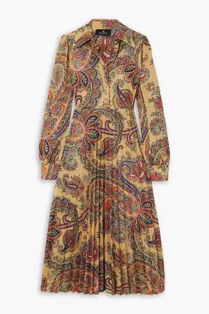 Etro Paisley-print Crepe Midi Shirt Dress