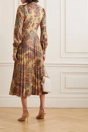 Etro Paisley-print Crepe Midi Shirt Dress