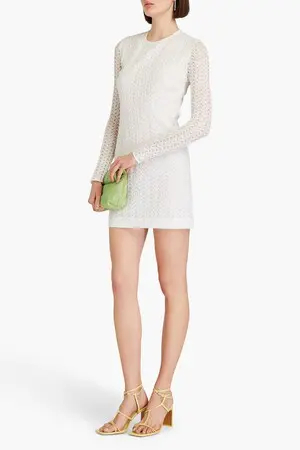 Missoni Crochet-knit Wool-blend Mini Dress - Ivory