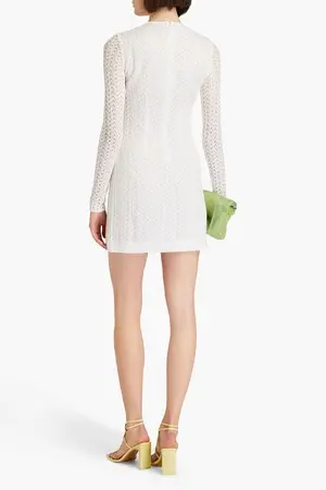 Missoni Crochet-knit Wool-blend Mini Dress - Ivory