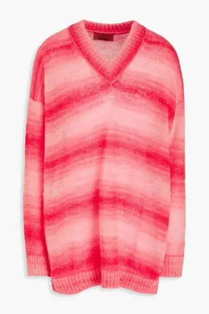 Missoni Striped Knitted Sweater - Coral