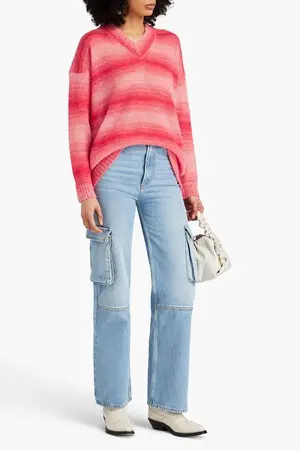 Missoni Striped Knitted Sweater - Coral