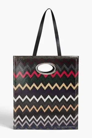 Missoni Metallic Crochet-knit Tote