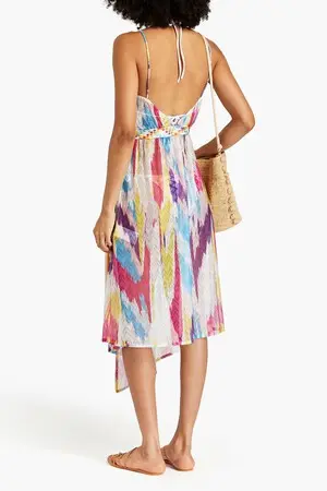 Missoni Belted Asymmetric Crochet-knit Dress