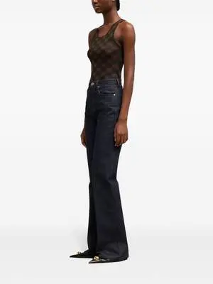 AMI Paris Logo-embroidered Cotton-blend Top