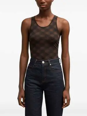 AMI Paris Logo-embroidered Cotton-blend Top