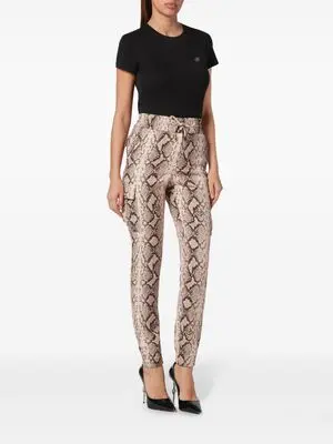 Philipp Plein Snakeskin-print Cargo Trousers