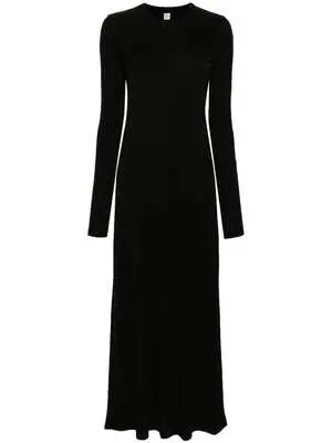 TOTEME Jersey Lyocell Maxi Dress - Black