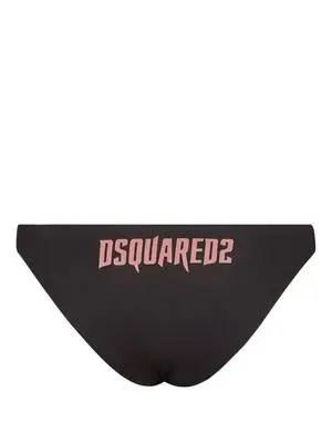 Dsquared2 Logo-print Bikini Bottom - Grey