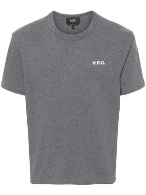 A.p.c. Logo Embroidered Cotton T-shirt