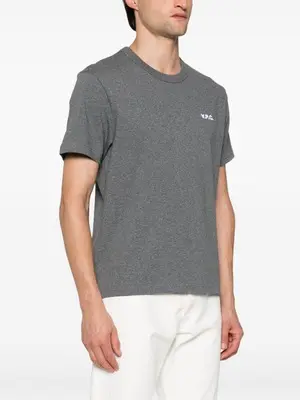 A.p.c. Logo Embroidered Cotton T-shirt