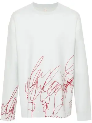 OAMC Scribble-print Fleece Sweater