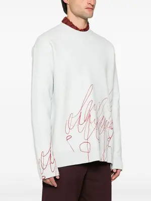 OAMC Scribble-print Fleece Sweater