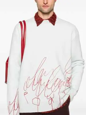 OAMC Scribble-print Fleece Sweater