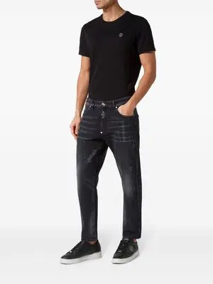 Philipp Plein Distressed-effect Straight-leg Jeans
