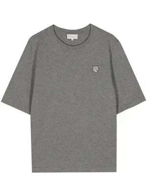 Maison Kitsuné Fox Head Cotton T-shirt - Grey