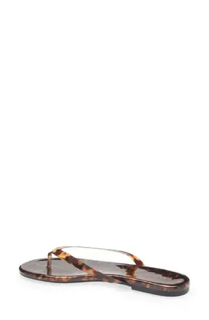 Jeffrey Campbell Kierra Velvet Flip Flops - Tortoise