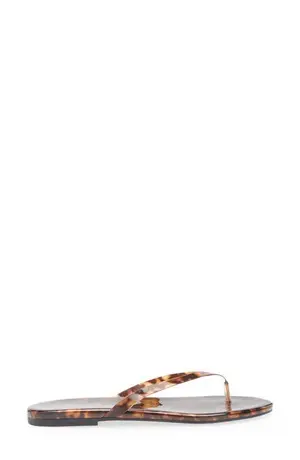 Jeffrey Campbell Kierra Velvet Flip Flops - Tortoise