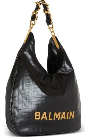 Balmain 1945 Soft Hobo Bag