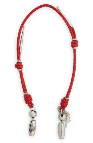 OSSA Leather Bolo Wrist Strap For Iphone Case Red