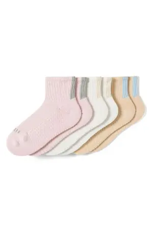 Hue Air Cushion Mini Crew Socks 3-pack - Parfait Pink Pack