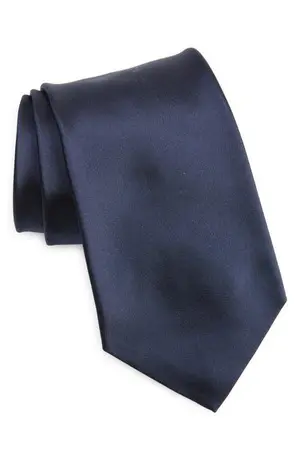 Ralph Lauren Purple Label Ralph Lauren Purple Label Silk Peau De Soie Tie Navy