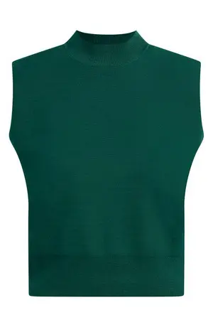 FAVORITE DAUGHTER Sleeveless Knit Crop Top - Pine