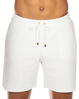 PRINCE & BOND Riviera Regular Fit 6.5" Shorts - White