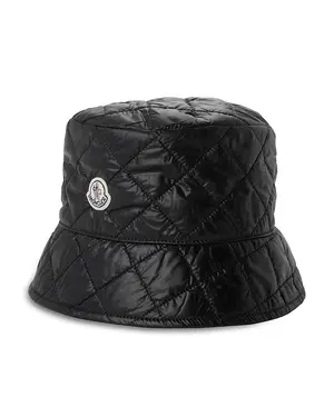 Moncler Moncler Quilted Bucket Hat Black