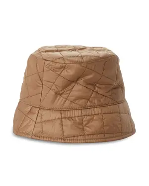 Moncler Quilted Bucket Hat - Tan