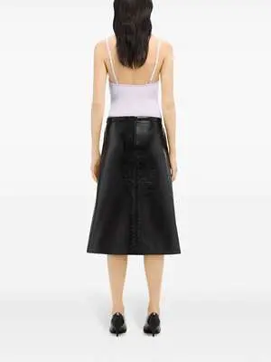 COURREGES Logo-embroidered Ribbed Tank Top