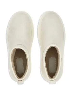 Hogan Basso Logo-print Boots - Neutrals