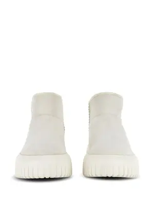 Hogan Basso Logo-print Boots - Neutrals
