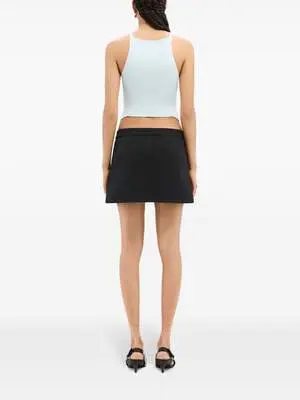COURREGES Pointy Rib-knit Tank Top - Blue