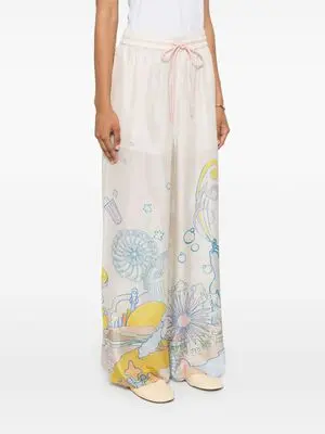 Zimmermann Graphic-print Palazzo Pants
