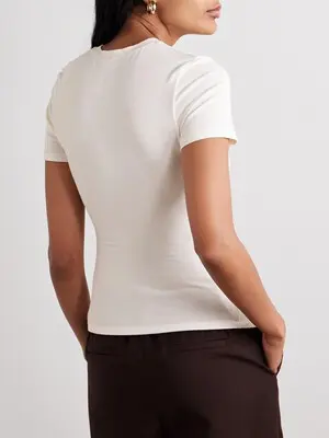 SKIMS Stretch-cotton Jersey T-shirt - Neutrals