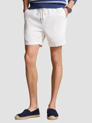 Polo Ralph Lauren Prepster Linen Shorts - Ceramic White