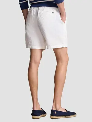 Polo Ralph Lauren Prepster Linen Shorts - Ceramic White