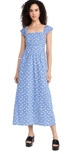Rixo Lillianne Floral Print Dress