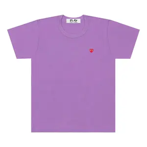 Play Comme Des Garcon Small Red Heart T-shirt - Purple