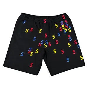 Supreme Embroidered Sweatshort - Black