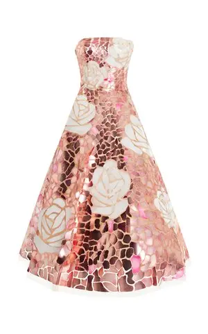 chinese dress ladies Oscar de la Renta Pink Label Women's Delicate Dreams Chemise, Cantaloupe,  Small at Amazon Women's Clothing store: Nightgowns main image 0