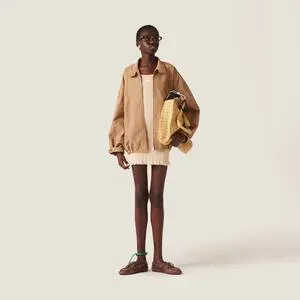 Miu Miu Cotton Ribbed Knit Dress