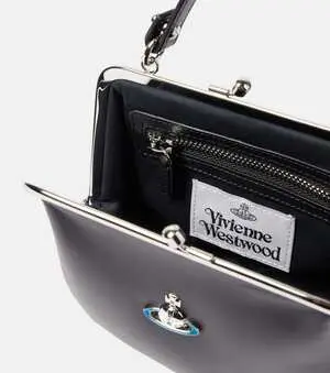 VIVIENNE WESTWOOD Granny Frame Leather Tote